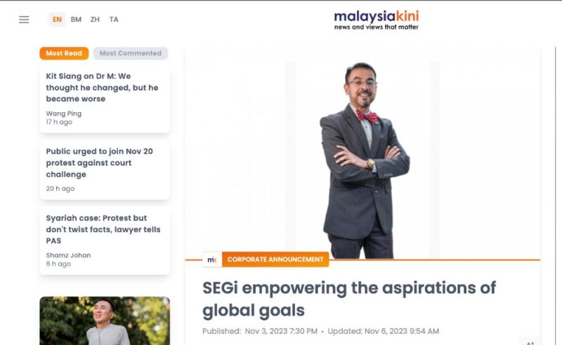 SEGi empowering the aspirations of global goals – SEGi University ...